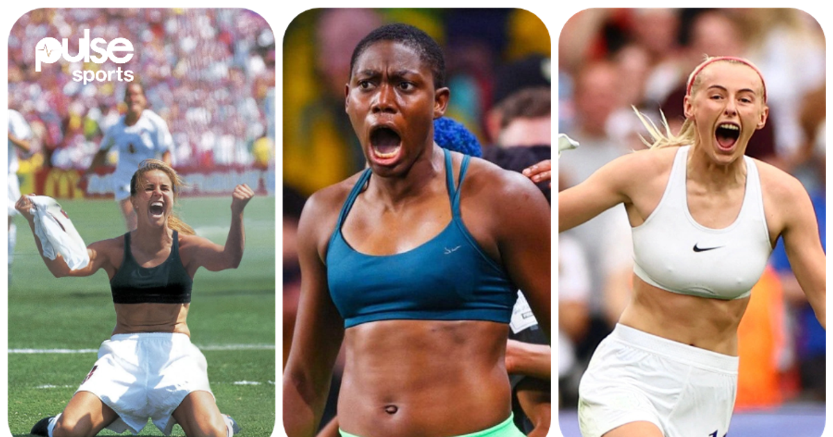 Asisat Oshoala: 5 female footballers who removed shirts during ...