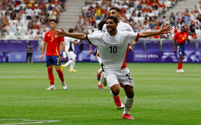 Paris 2024 Olympics: Ibrahim Adel's brace takes Egypt atop of group C & through to quarter final ...