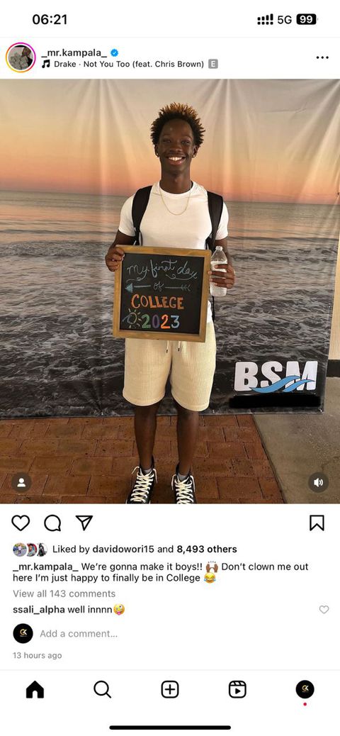 Express star Alpha Ssali salutes close friend Solomon Kampala on his ...