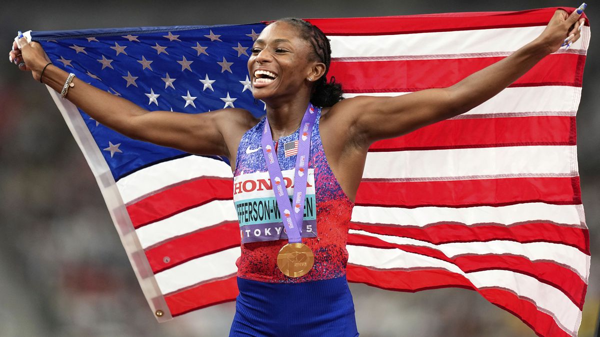 MS: Nový rekord šampionátu je na svete. Jeffersonová-Woodenová zabehla ...