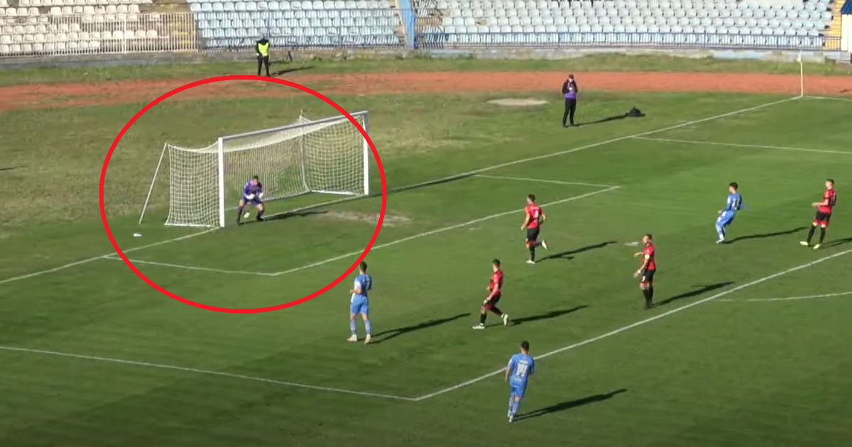 Bizaran gol OFK Beograda, srpski golman doživeo pomračenje a niko nije ...