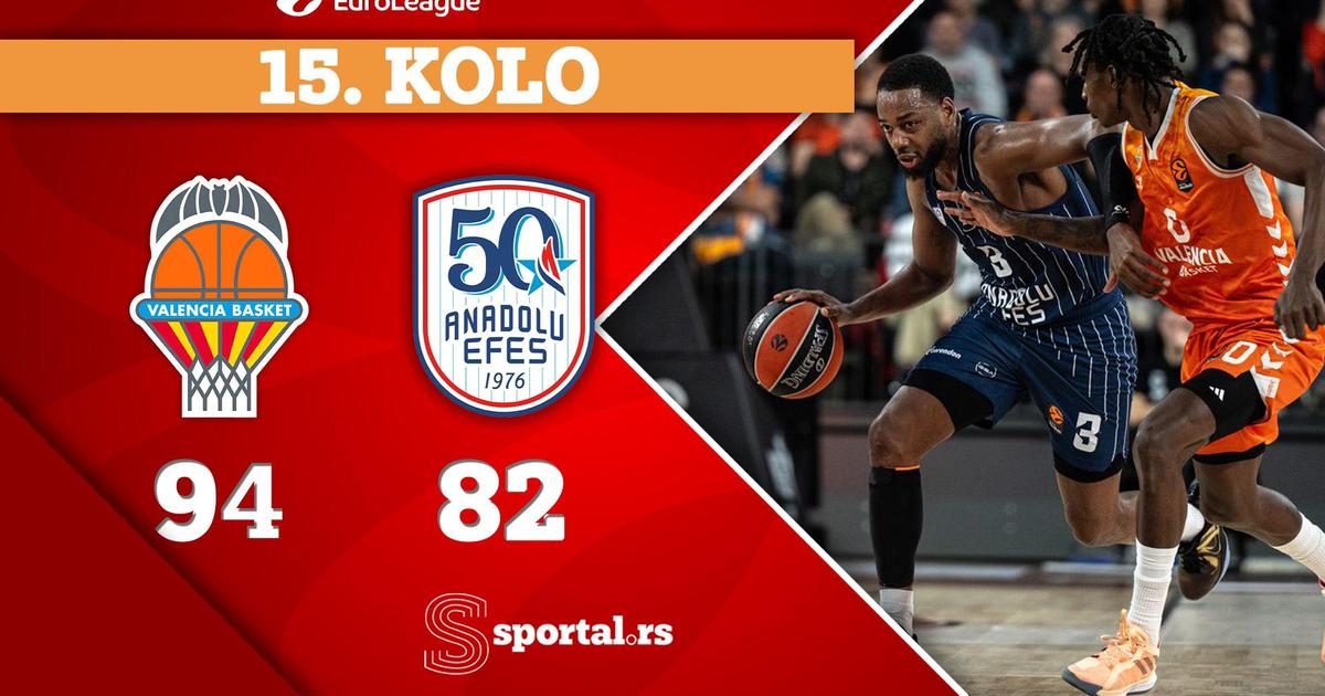 Novi poraz Efesa u Evroligi, Valensija slavila kod kuće | Sportal.rs