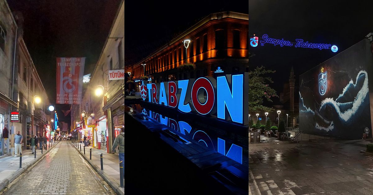 Kad ceo grad živi SAMO ZA JEDAN KLUB: Ulice Trabzona u bordo-plavim ...