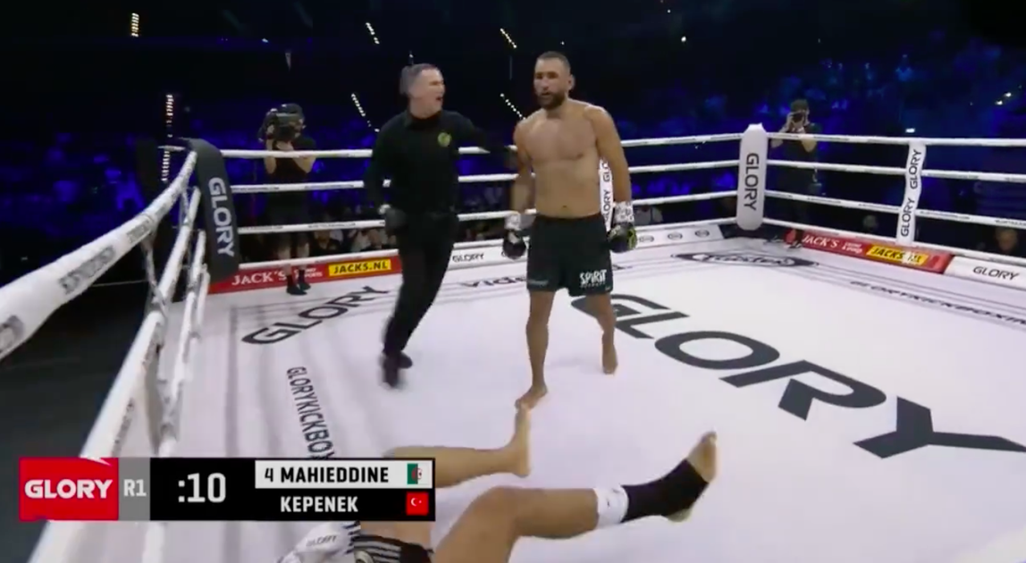 🎥 | Glory 81: Cihad Kepenek neemt met fraaie KO revanche op Nordine ...