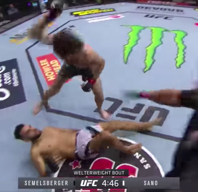 🎥 | UFC'er Matthew Semelsberger mept Martin Sano na 15 seconden ...
