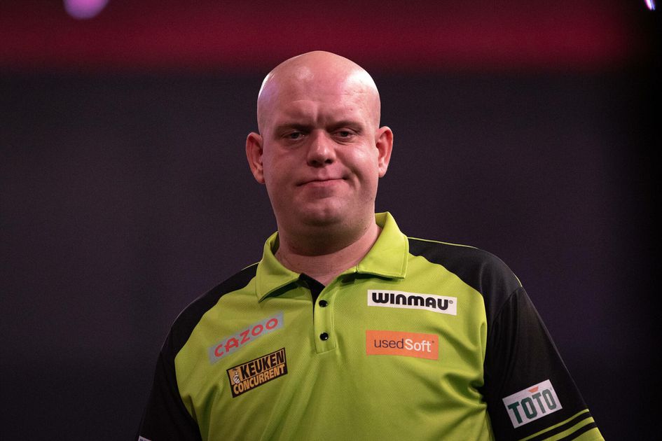 Van Gerwen krijgt voor zijn vakantie nog even in Duitsland op de broek ...