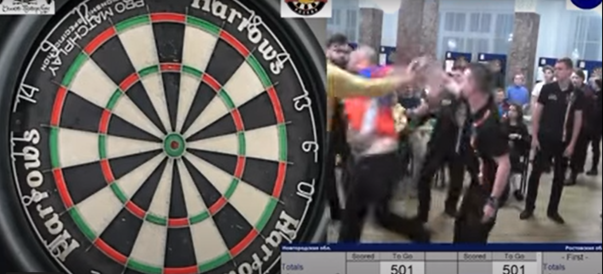 🎥 | Gaat-ie? Boris Koltsov slaat tegenstander op Russisch darttoernooi ...