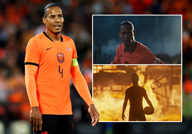 Oranje-aanvoerder Virgil van Dijk steelt de show in video met Cristiano ...