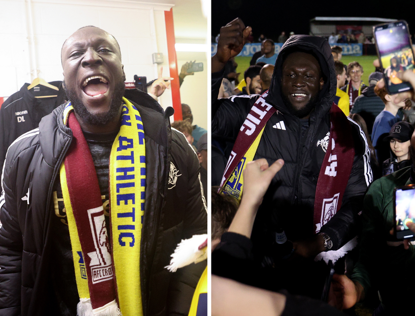 Wereldberoemde rapper feest volop mee met voetbalteam na promotie naar ...