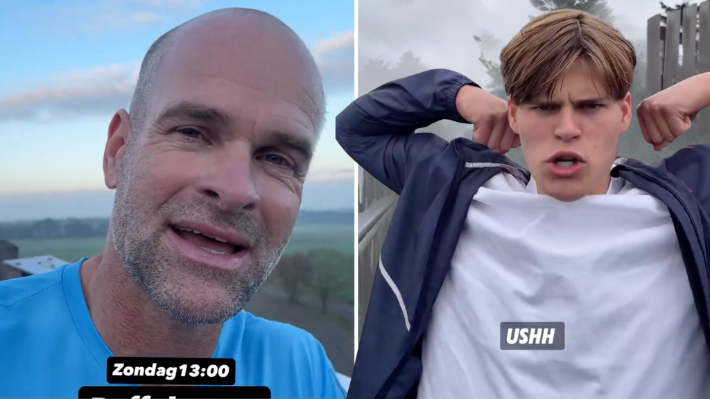 Topfit schaatsicoon Erben Wennemars (50) doet samen met zoon opvallende ...