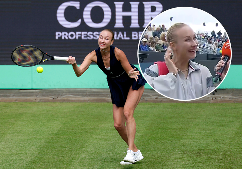 Toptennisster Anastasia Potapova (vriendin Tallon Griekspoor) doet ...