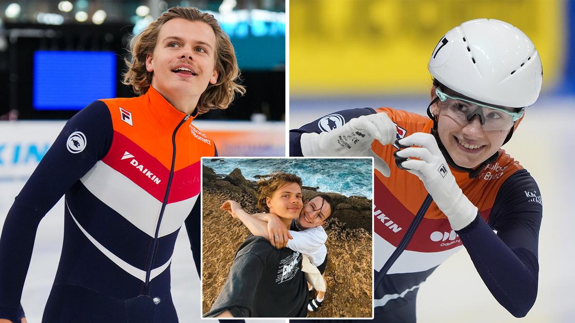 Shorttrackkoppel Melle van 't Wout en Selma Poutsma vindt steun bij ...