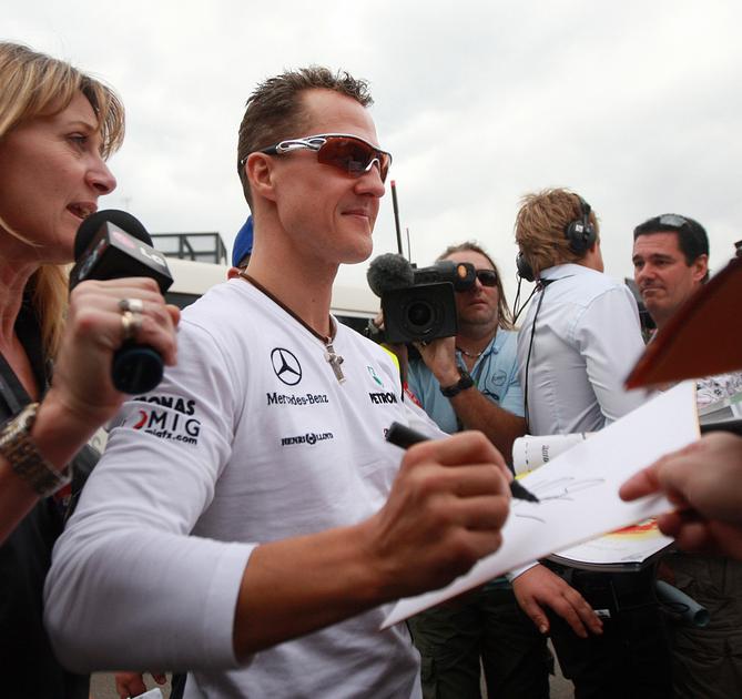 Formule 1-legende Michael Schumacher laat op bijzondere manier van zich ...