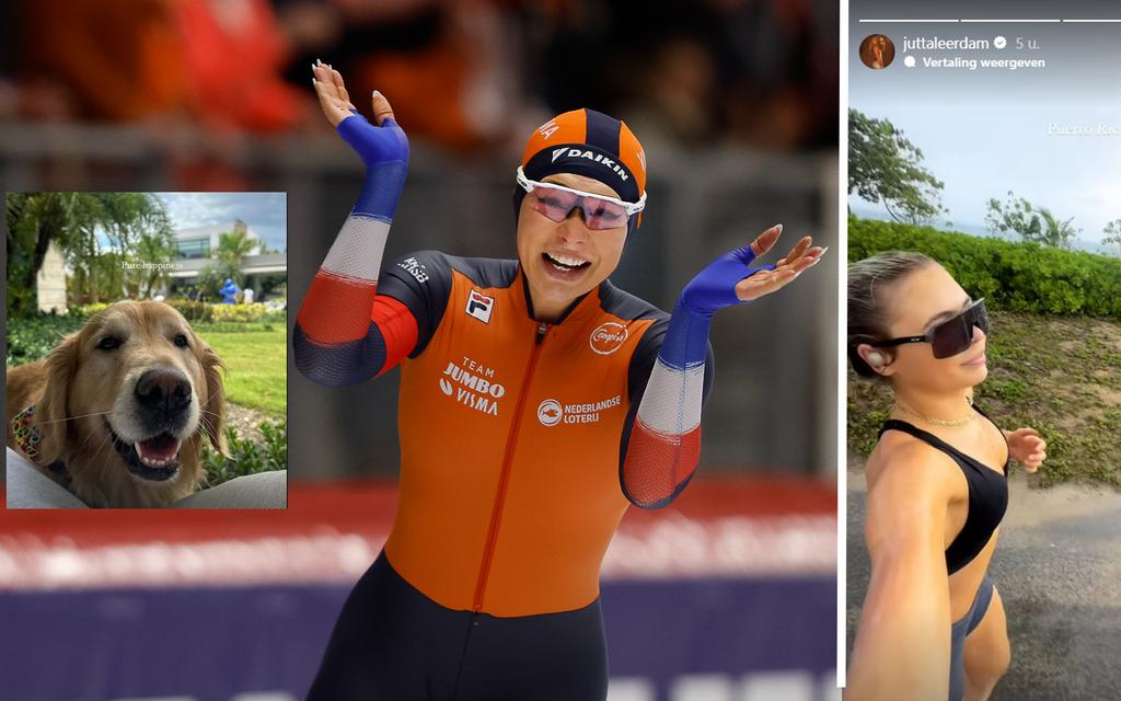 Rennende Jutta Leerdam overvallen door tropische bui in Puerto Rico ...
