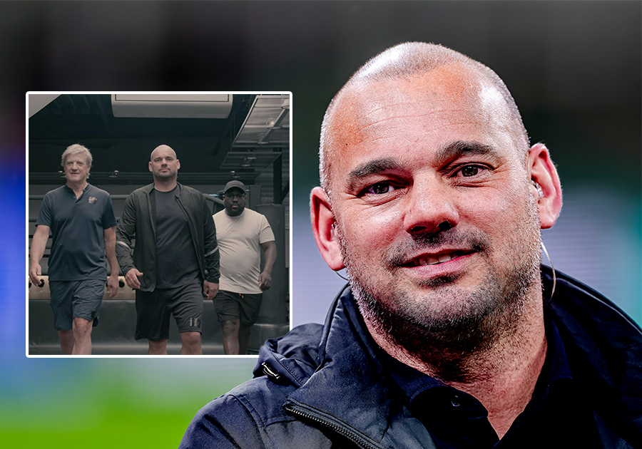 Oud-topvoetballers Wesley Sneijder, Wim Kieft en Royston Drenthe gaan ...