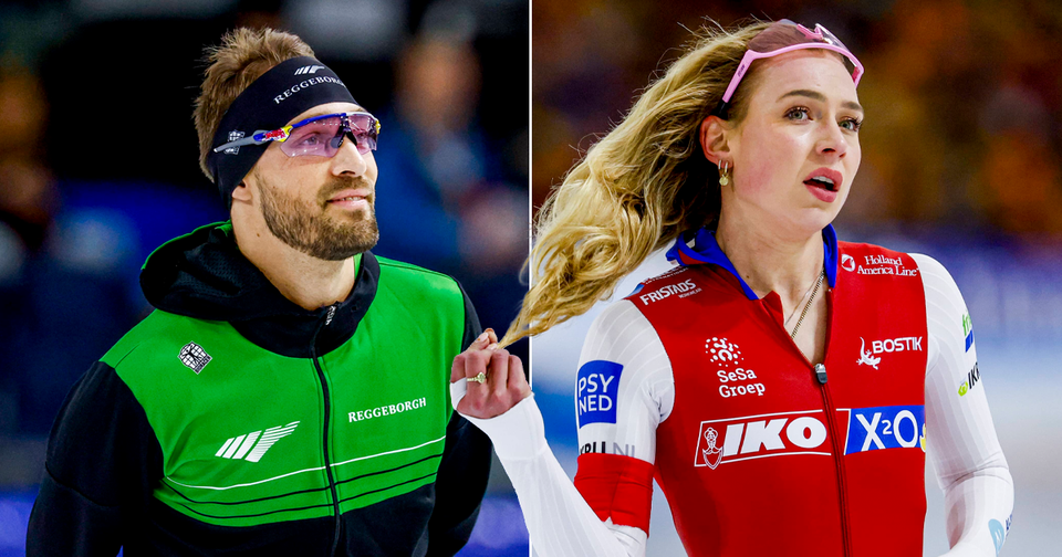 Joy Beune pakt vriend Kjeld Nuis terug tijdens verjaardag topschaatser ...