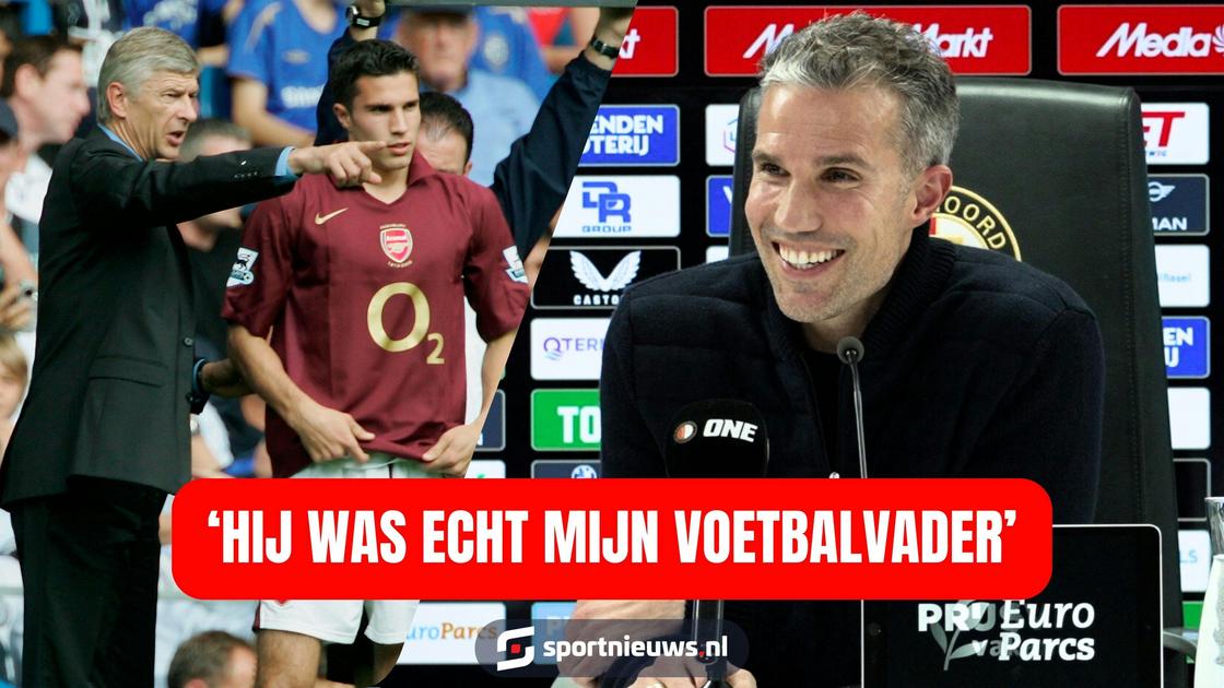 Feyenoord-trainer Robin van Persie ontvangt appje van 'voetbalvader ...