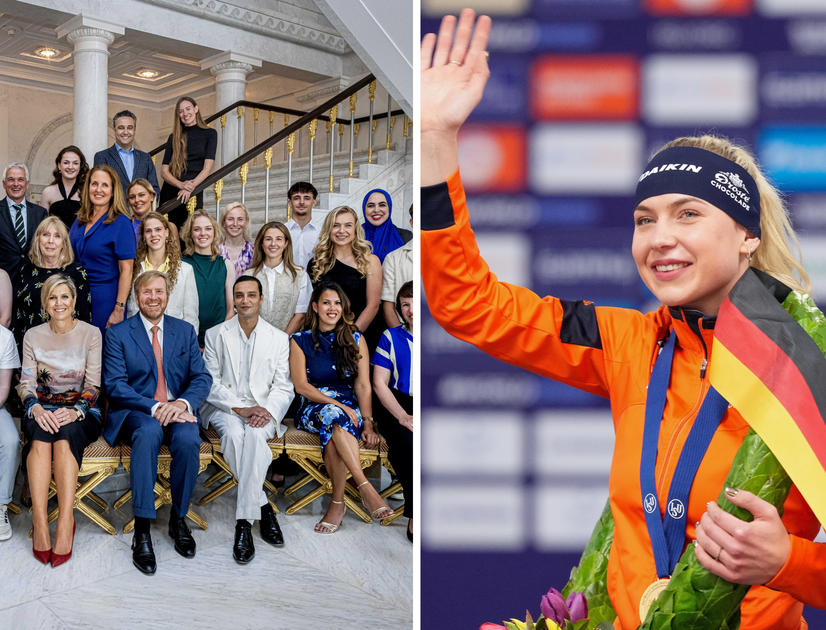 Joy Beune schittert in prachtige jurk tussen koningin Máxima, koning ...